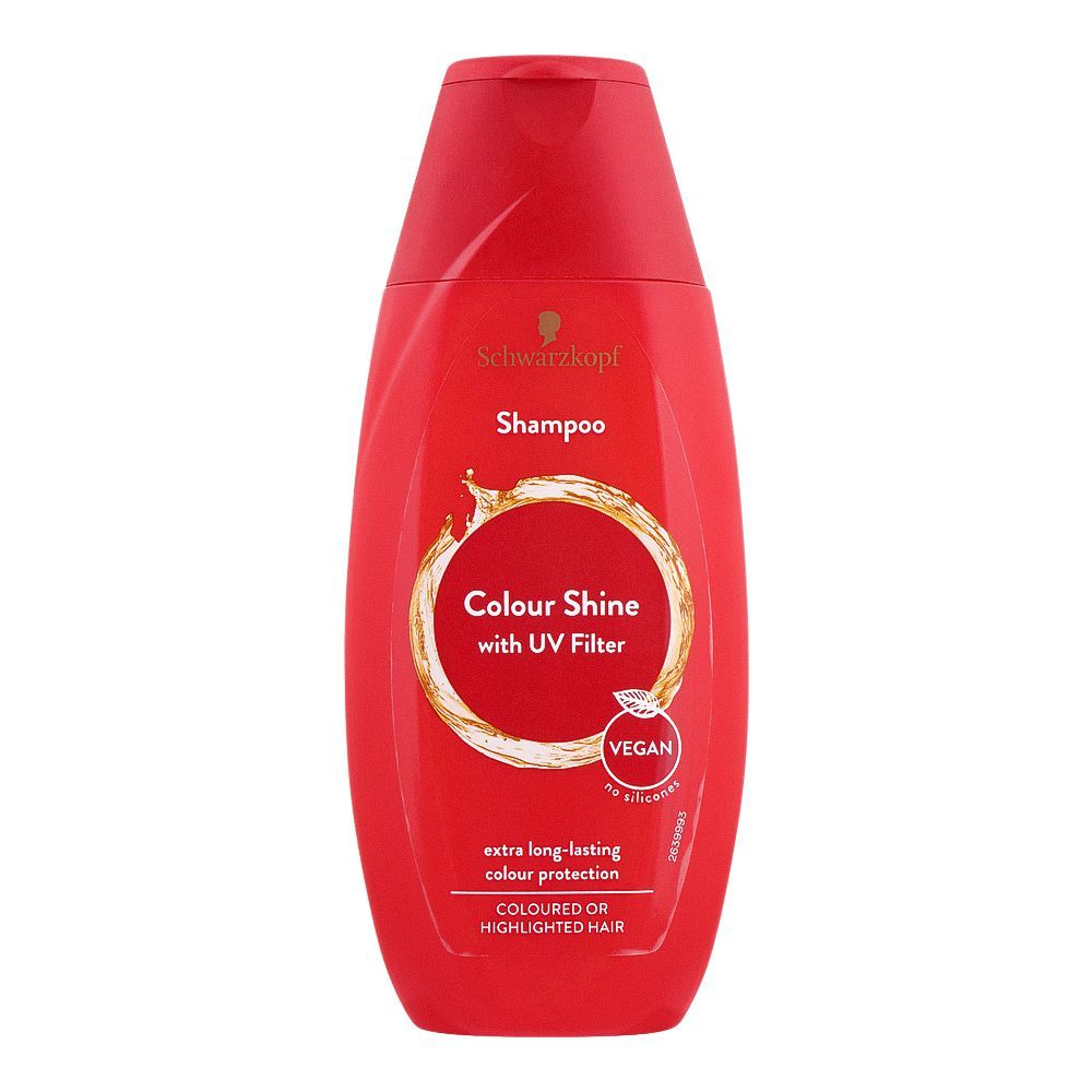 Schwarzkopf Vegan No Silicones, Colour Shine With UV Filter Shampoo ... Schwarzkopf Vegan No Silicones, Colour Shine With UV Filter Shampoo ...
